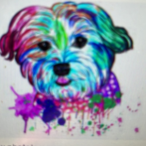 Dastash | Tops | Colorful English Bulldog Splatter Tshirt Dog Dogs ...